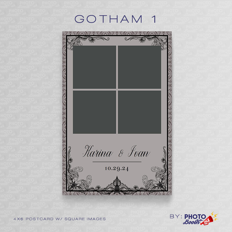 Gotham 1 Square 4x6 - CI Creative - Darkroom Templates