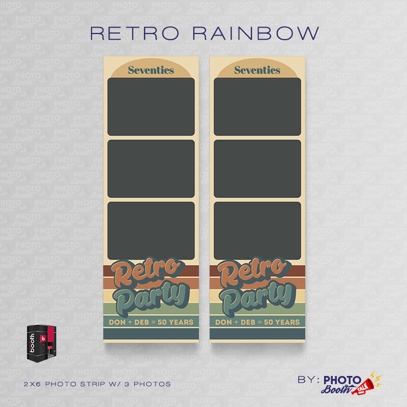 Retro Rainbow 2 Set - CI Creative - Darkroom Templates