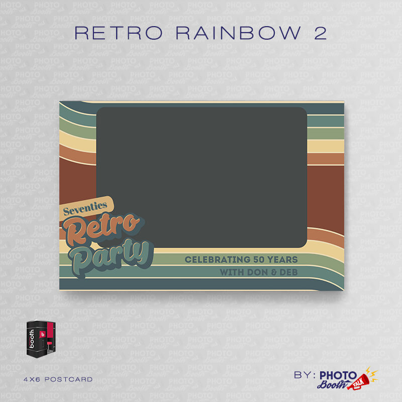 Retro Rainbow 2 4x6 - CI Creative - Darkroom Templates