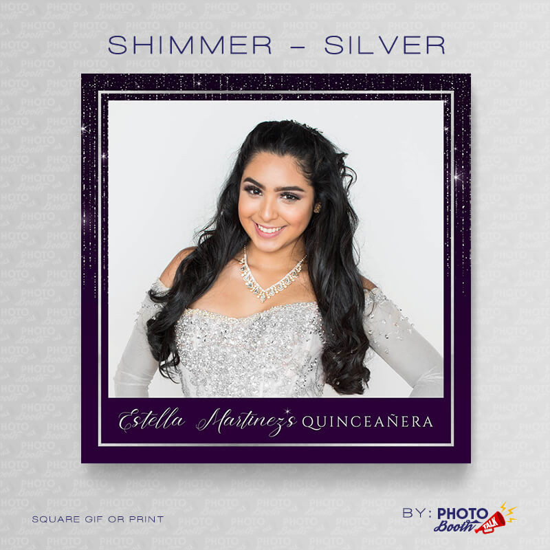 Shimmer Silver 1 Square Set - CI Creative - Darkroom Templates