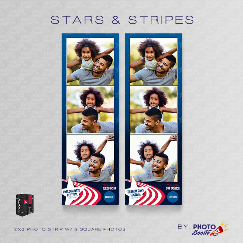 Stars & Stripes 1 Square Set - CI Creative - Darkroom Templates