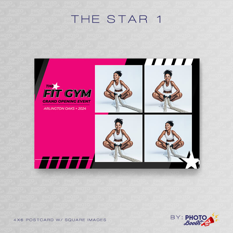 The Star 1 Square 4x6 - CI Creative - Darkroom Templates