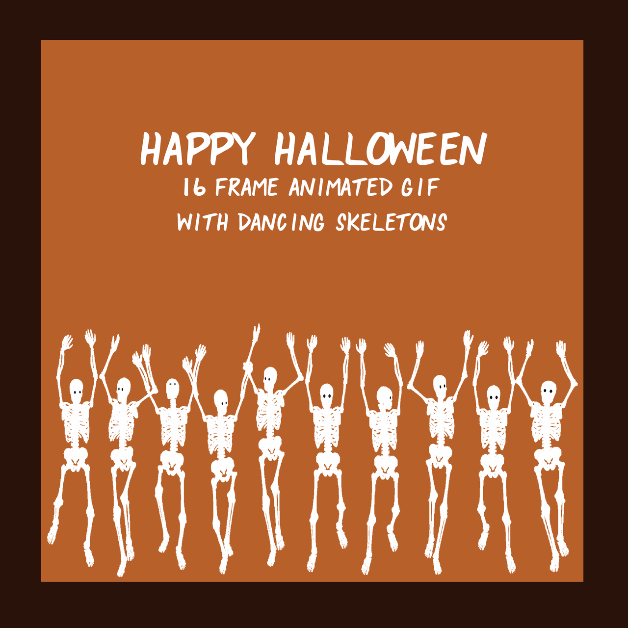 Dancing Skeleton Animated GIF - Darkroom Templates
