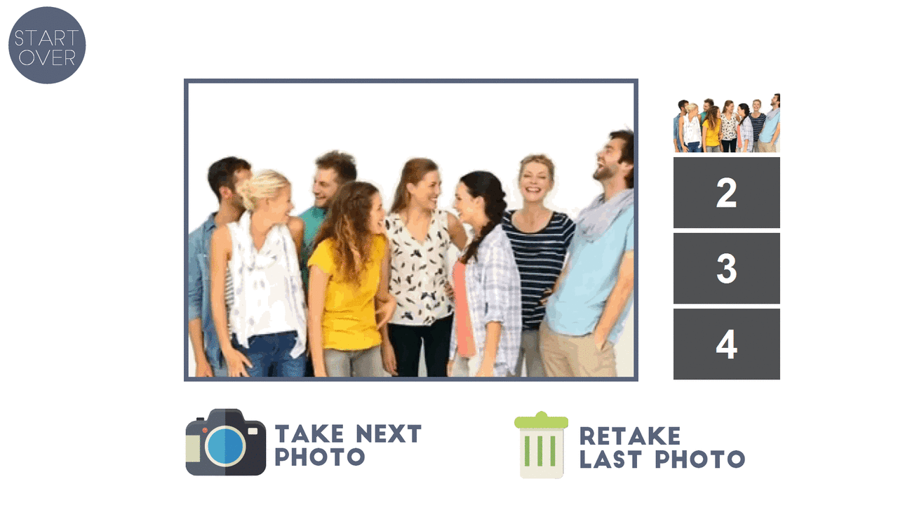 Take Retake Screen - Darkroom Templates