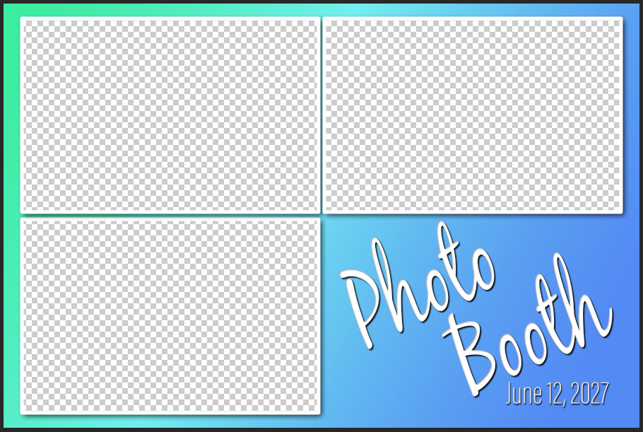 3 Photo 4x6 Horizontal Sample/Guide PSD - Booth for iPad - Darkroom ...