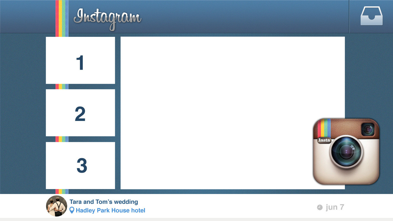 Instagram Screen - 3 Images - Darkroom Templates