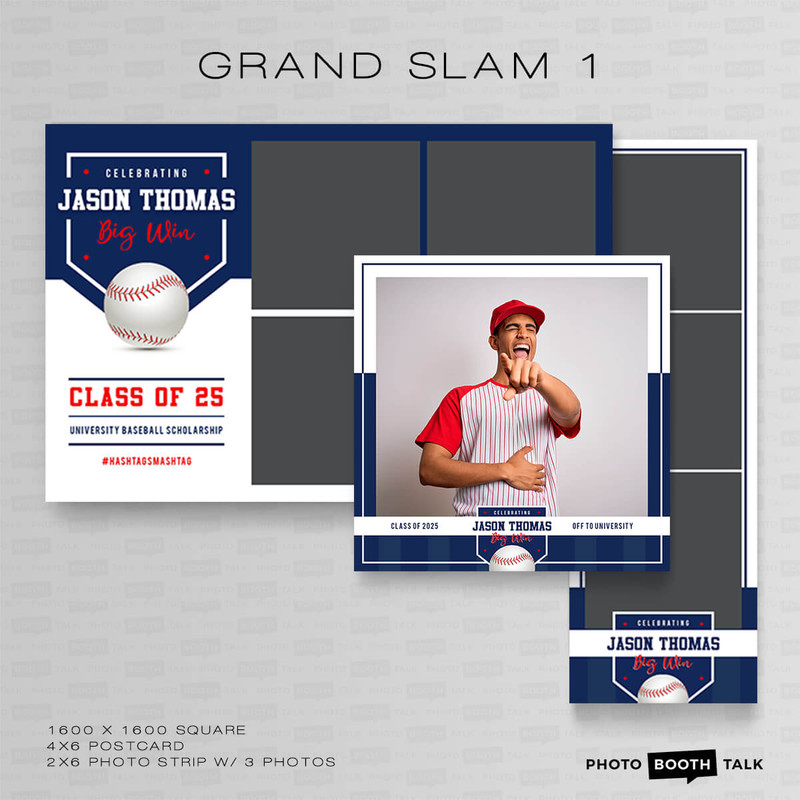 Grand Slam 1 Square Set - CI Creative - Darkroom Templates