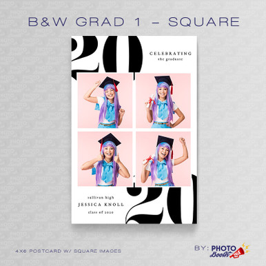 B&W Grad 1 Square 4x6 - CI Creative - Darkroom Templates