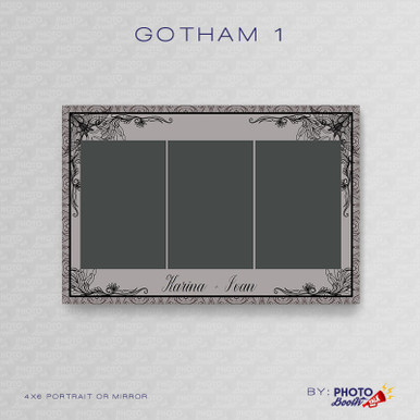 Gotham 1 Portrait Mirror 4x6 - CI Creative - Darkroom Templates