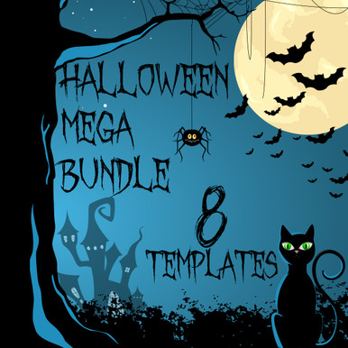 Halloween Mega Bundle with Sounds - 4 Print, 2 Screen, and 2 Slideshow ...