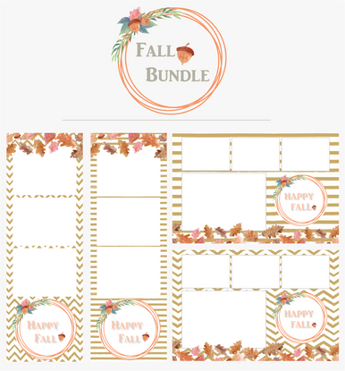 Fall Print Bundle - Darkroom Templates