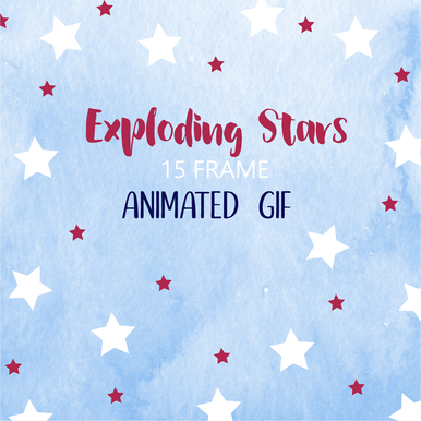 Exploding Star Animated GIF - Darkroom Templates