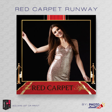 Red Carpet Runway Square - CI Creative - Darkroom Templates