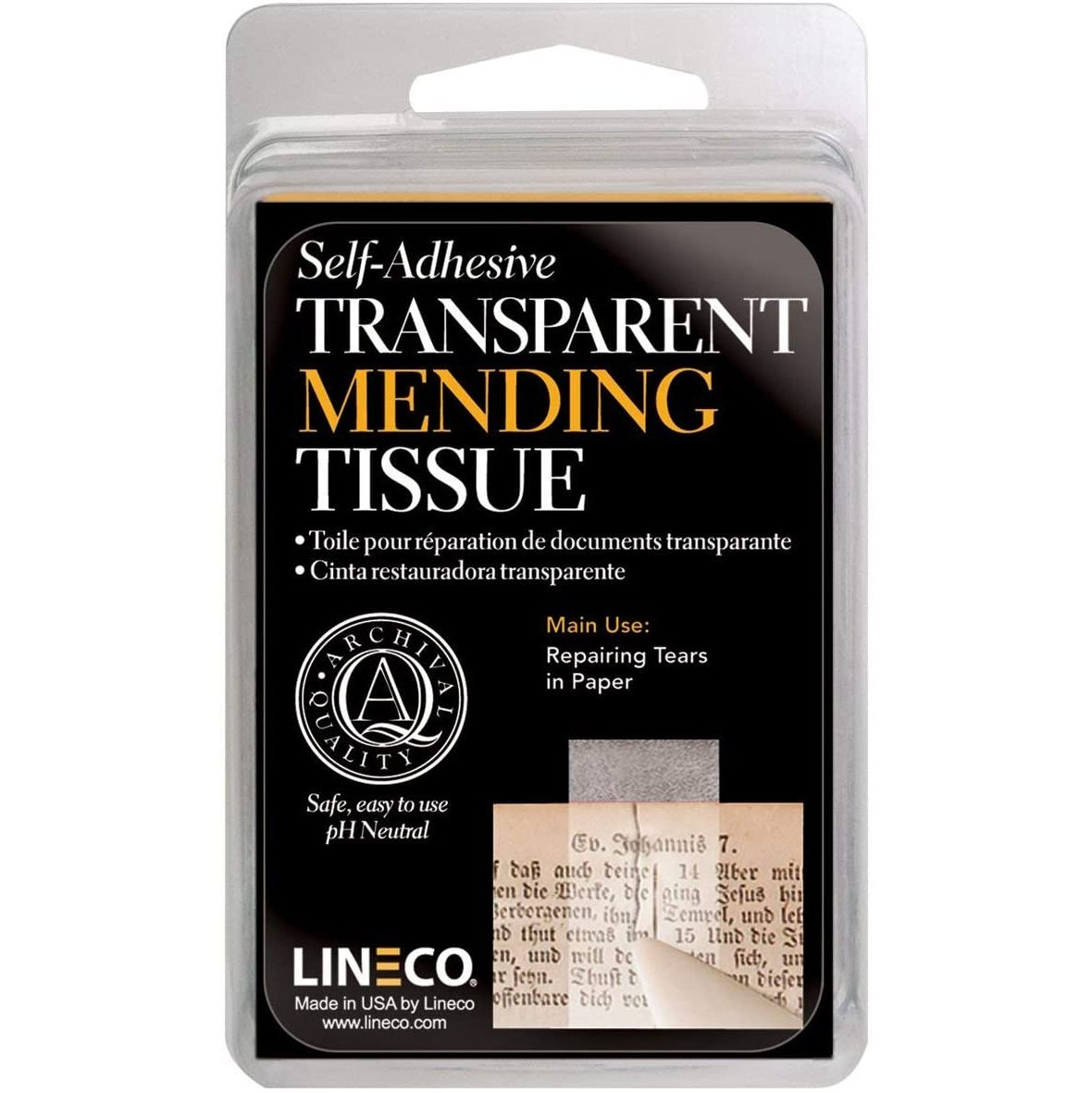 Transparent Mending Tissue Roll - FLAX art & design
