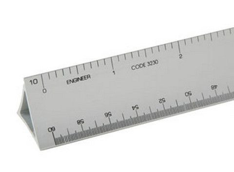 Aluminum Triangular Engineer Scale - FLAX art & design