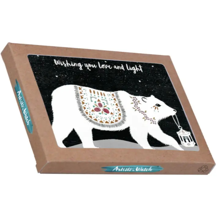 Snow Queen Polar Bear Boxed Card Set - FLAX art & design