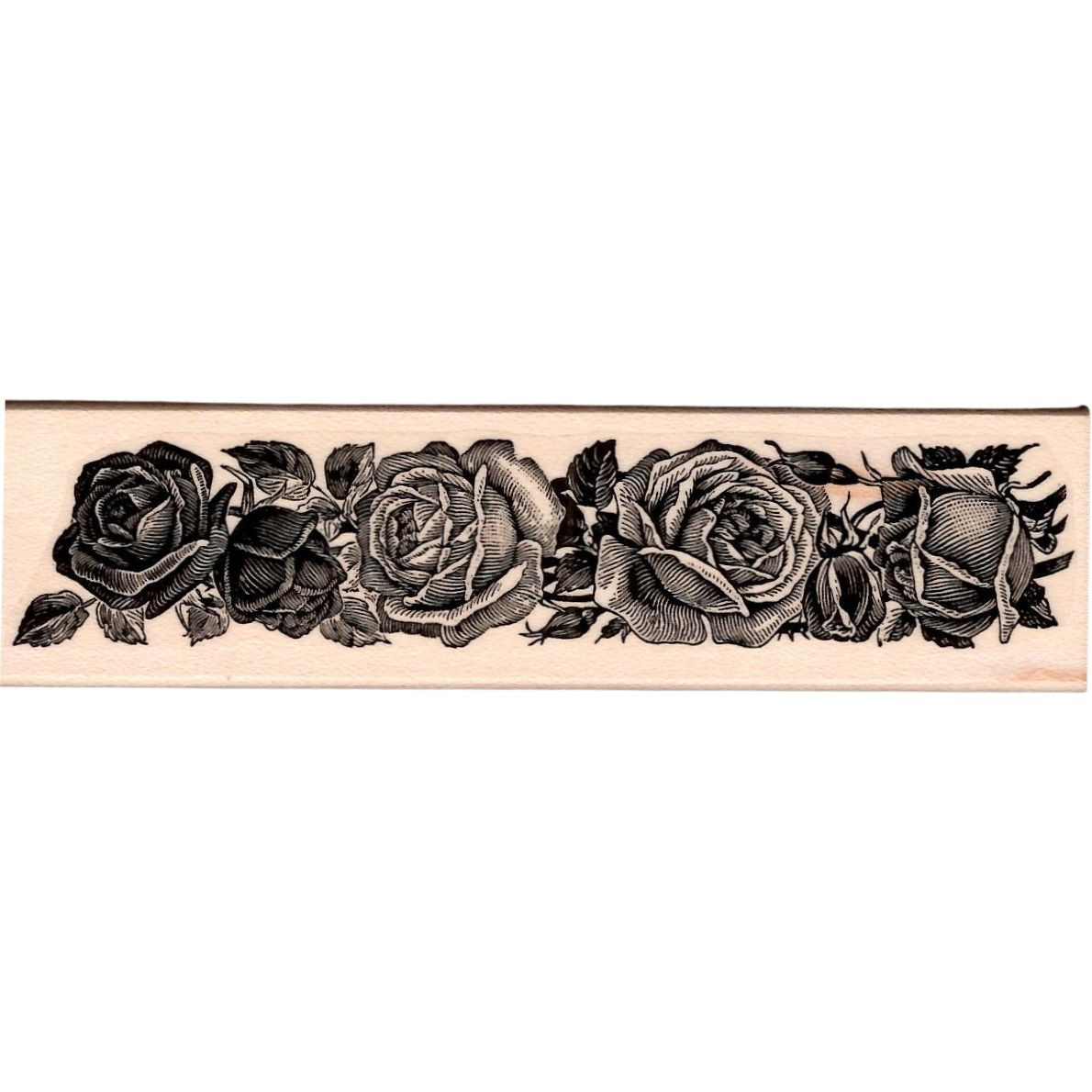 Rose Swag Rubber Stamp - FLAX art & design