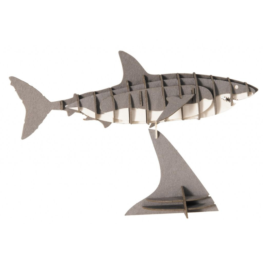 3D Paper Model, Shark - FLAX art & design