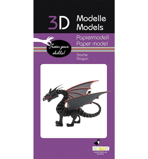 3D Paper Model, Dragon - FLAX art & design