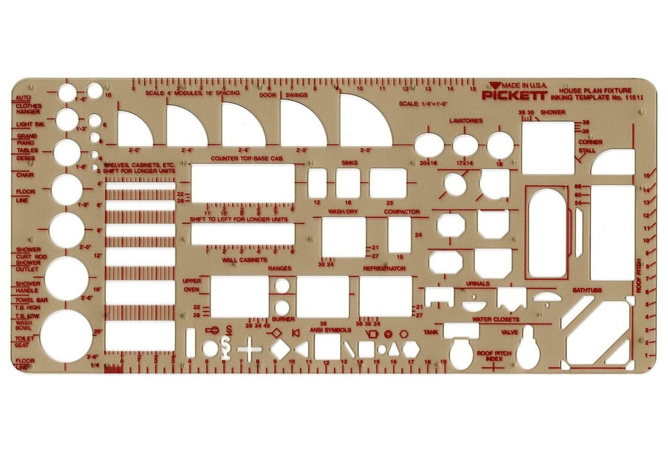 House Plan Fixture Template - FLAX art & design