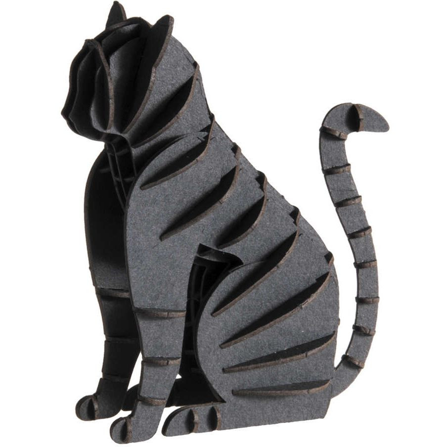 3D Paper Model, Black Cat - FLAX art & design
