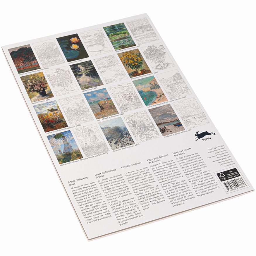Artists' Coloring Book, Claude Monet - FLAX art & design