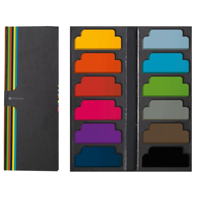 colored sticky note tabs