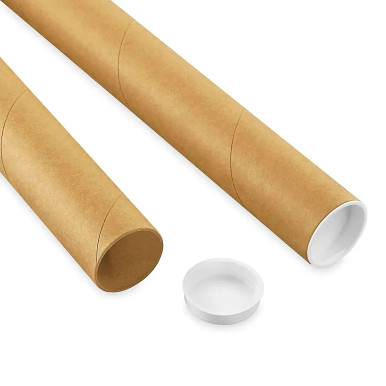 Kraft Mailing Tube, 2" x 24" - FLAX art & design