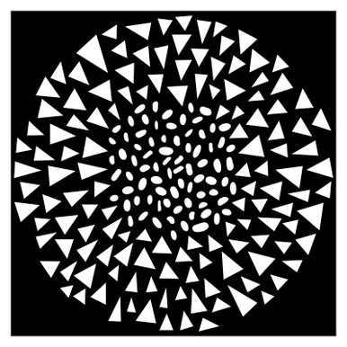 Dash Triangle Stencil, 6" x 6" - FLAX art & design