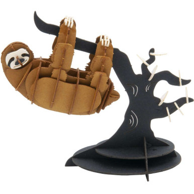 3D Paper Model, Sloth - FLAX art & design