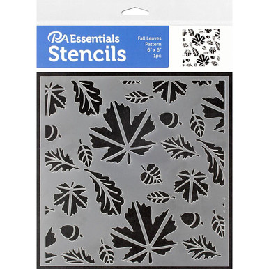 Fall Leaves Stencil, 6" x 6" - FLAX art & design