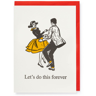 Dancing Couple Card - FLAX art & design