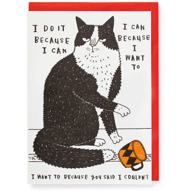I Do It Because I Can Card - FLAX art & design