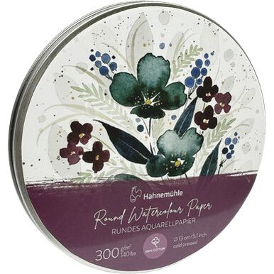 Round Watercolor Paper Tin Set - FLAX art & design