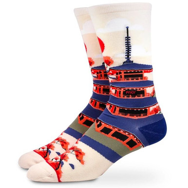 Pyvot Pagoda Zen Socks - FLAX art & design