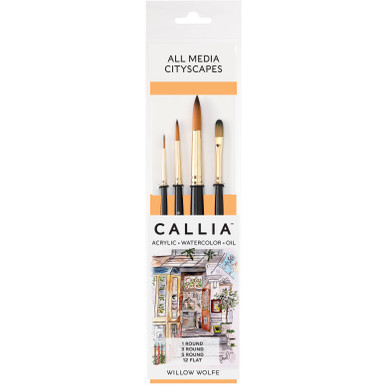 Callia All Media Cityscape Brush Set - FLAX art & design