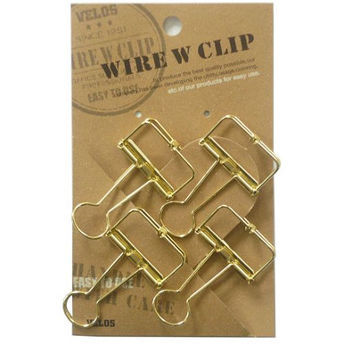 Large Gold Wire Clips, 4 Pack - FLAX art & design