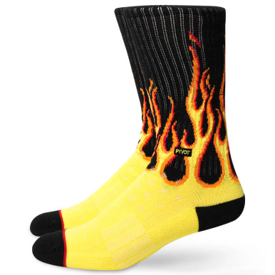 Pyvot Flames Socks - FLAX art & design