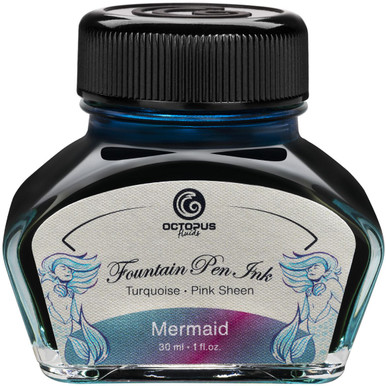 Octopus Fluids Sheen Fountain Pen Ink, Mermaid - FLAX art & design