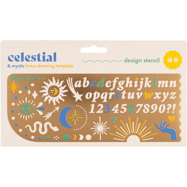 Celestial Brass Stencil - FLAX art & design