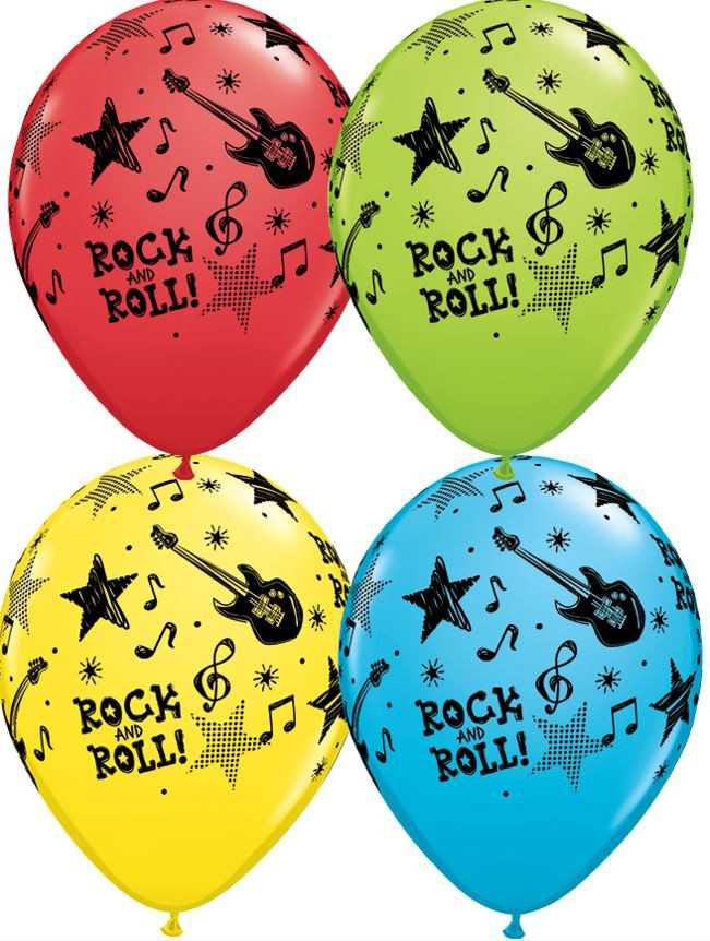 Rock and Roll Music Stars Latex Balloon | Rock and Roll | Sydney