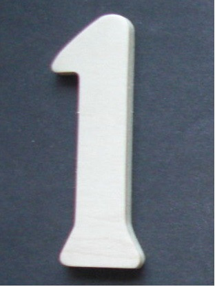 Wooden Number 1 | Handcrafted block numbers | Wooden decoration | wood ...