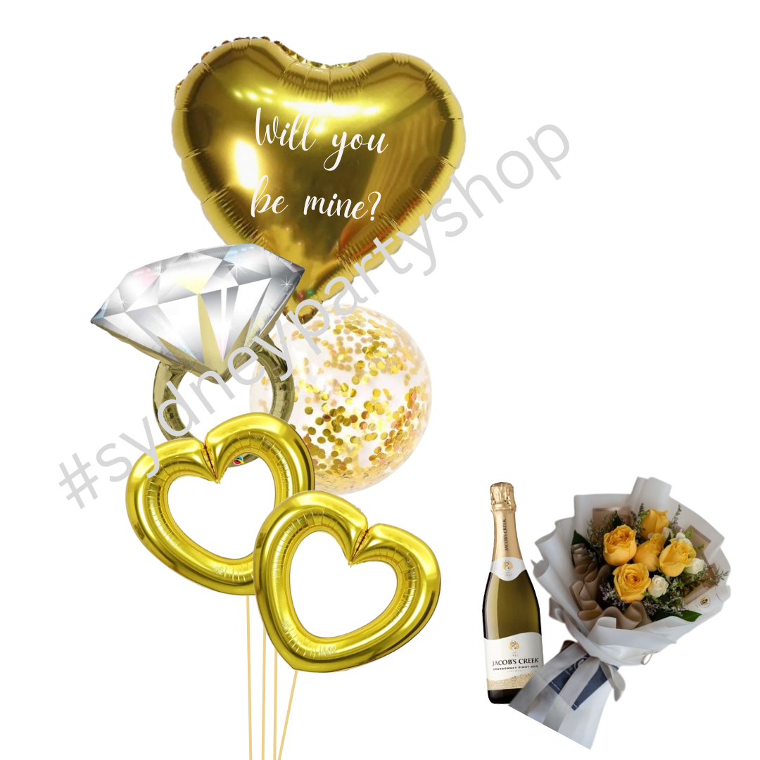 Will You Be Mine Balloon Package