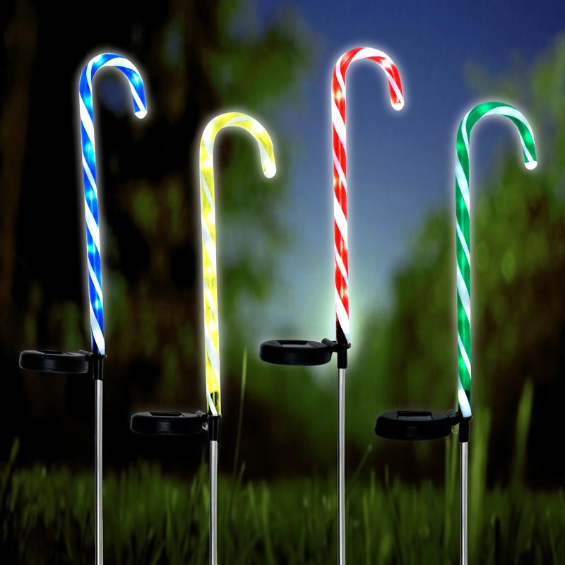 Solar Light Candy Cane Assorted | Solar Light | Christmas Light | Candy ...
