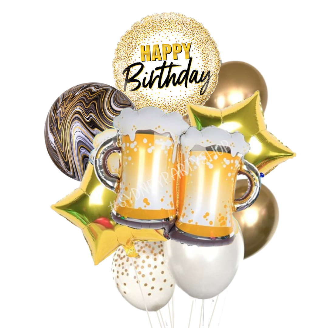 Cheers Beer Birthday Balloon Bouquet
