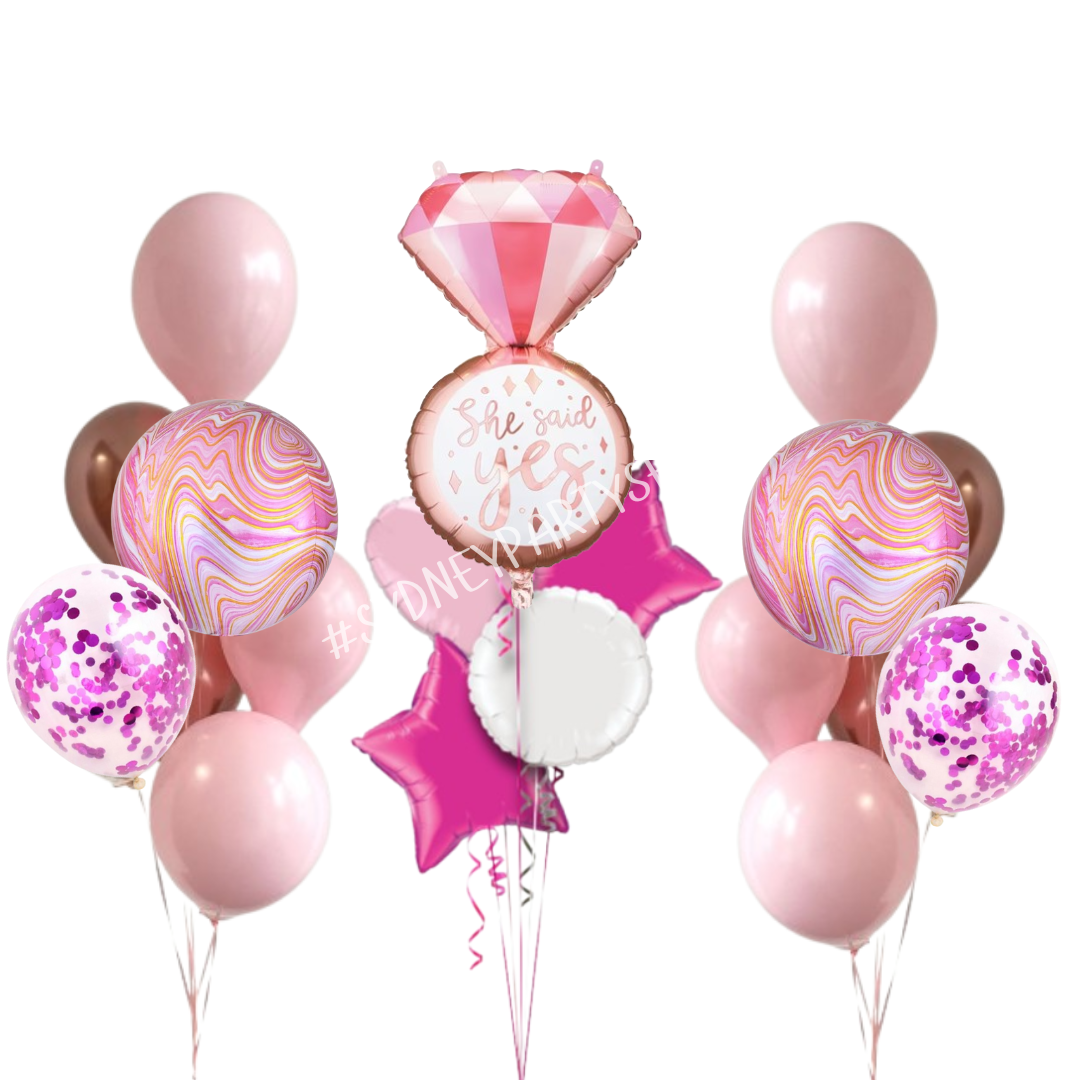 She Said Yes Balloon Set