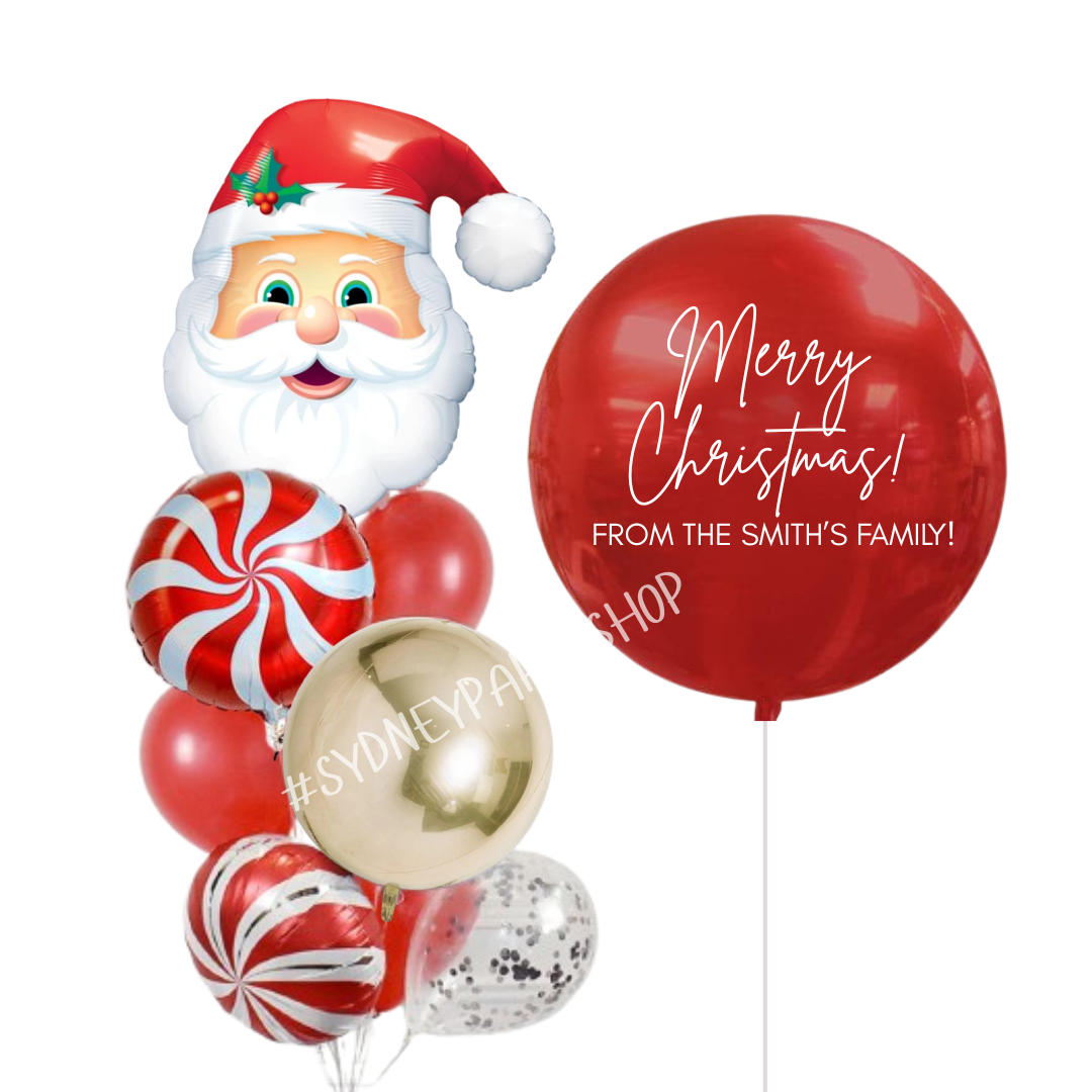 Personalized Christmas Balloon Bouquet