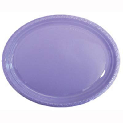 Plate Oval Heavy Duty Lavender Pack of 25 - Sydney Party Shop