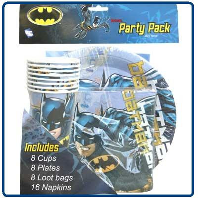 BATMAN PARTY PACK 40 PCS - Sydney Party Shop