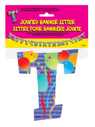JOINTED BANNER LETTER T - Sydney Party Shop